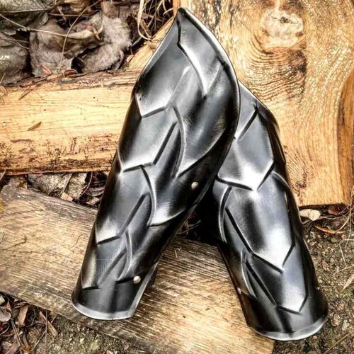 Pair of LARP Steel Bracers Fantasy Warrior Costume Medieval - Etsy