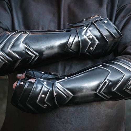 Shoulder Armor Pair of Pauldrons for Medieval Knight Larp - Etsy