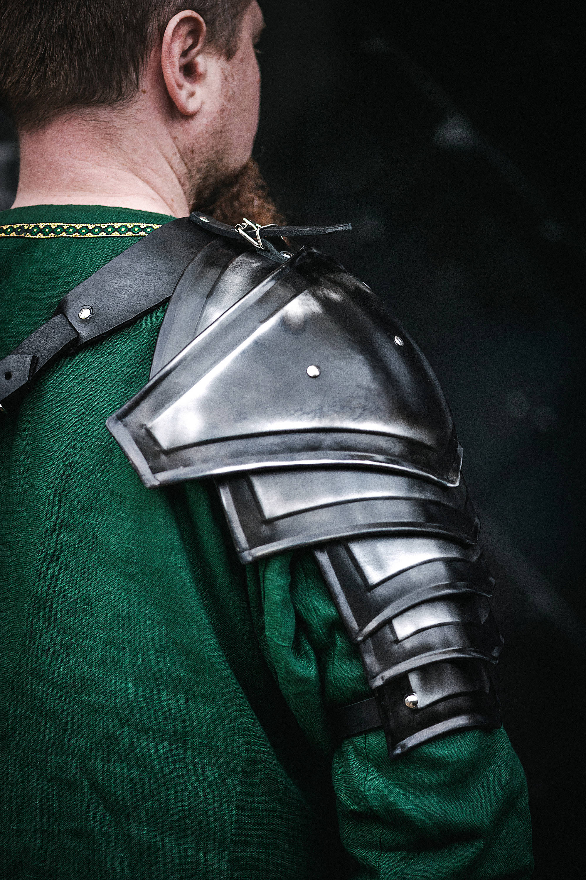 Shoulder armor of single pauldron medieval warrior knight | Etsy