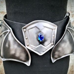 Female LARP Costume, Steel Fantasy Shoulders Armor and Belt, Lady ...