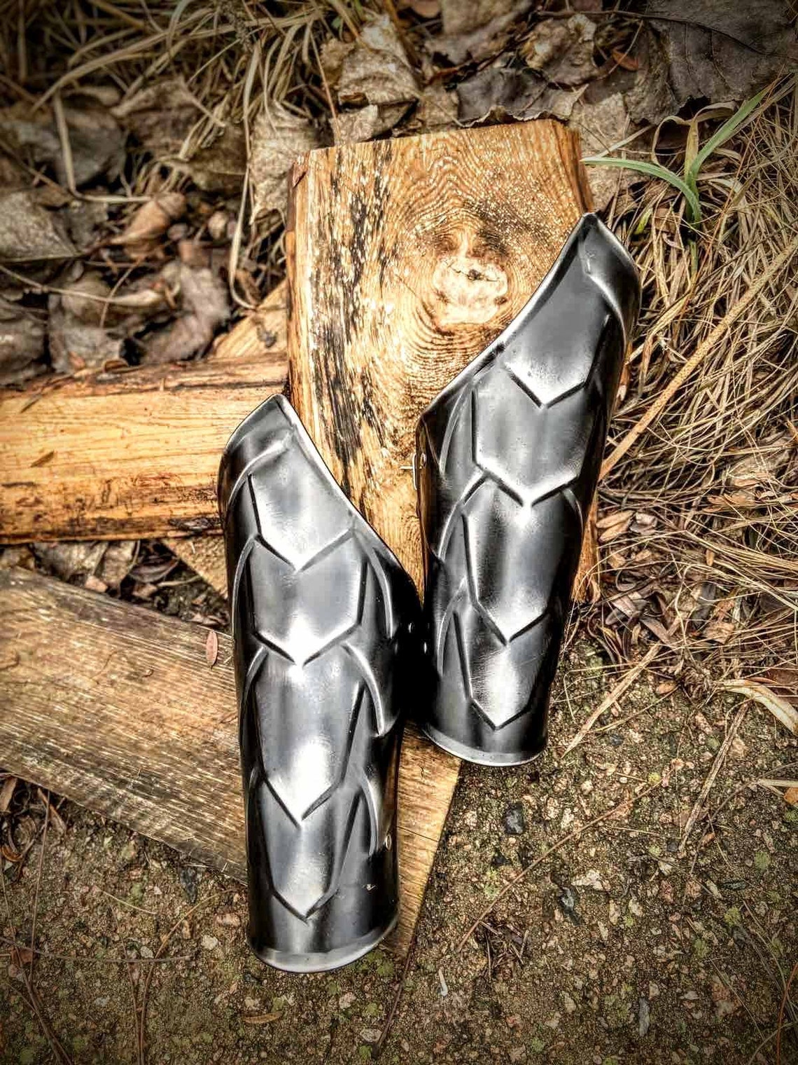 Pair of LARP Steel Bracers Fantasy Warrior Costume Medieval - Etsy