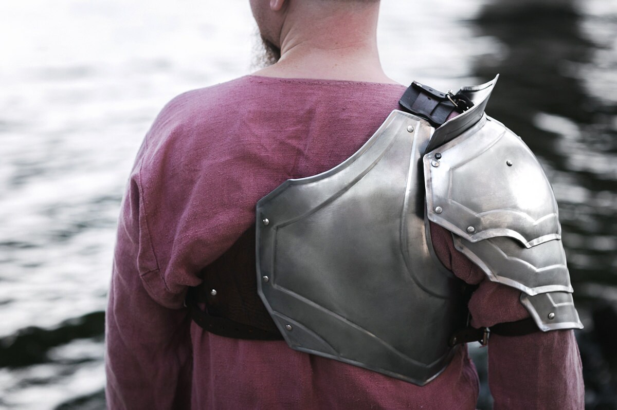 LARP Armor Gladiator Steel Set Shoulder&breastplate | Etsy