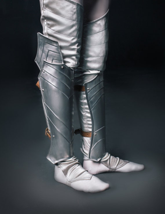 Fantasy Leg Armor Steel Nymph Lady Warrior Steel Greaves | Etsy