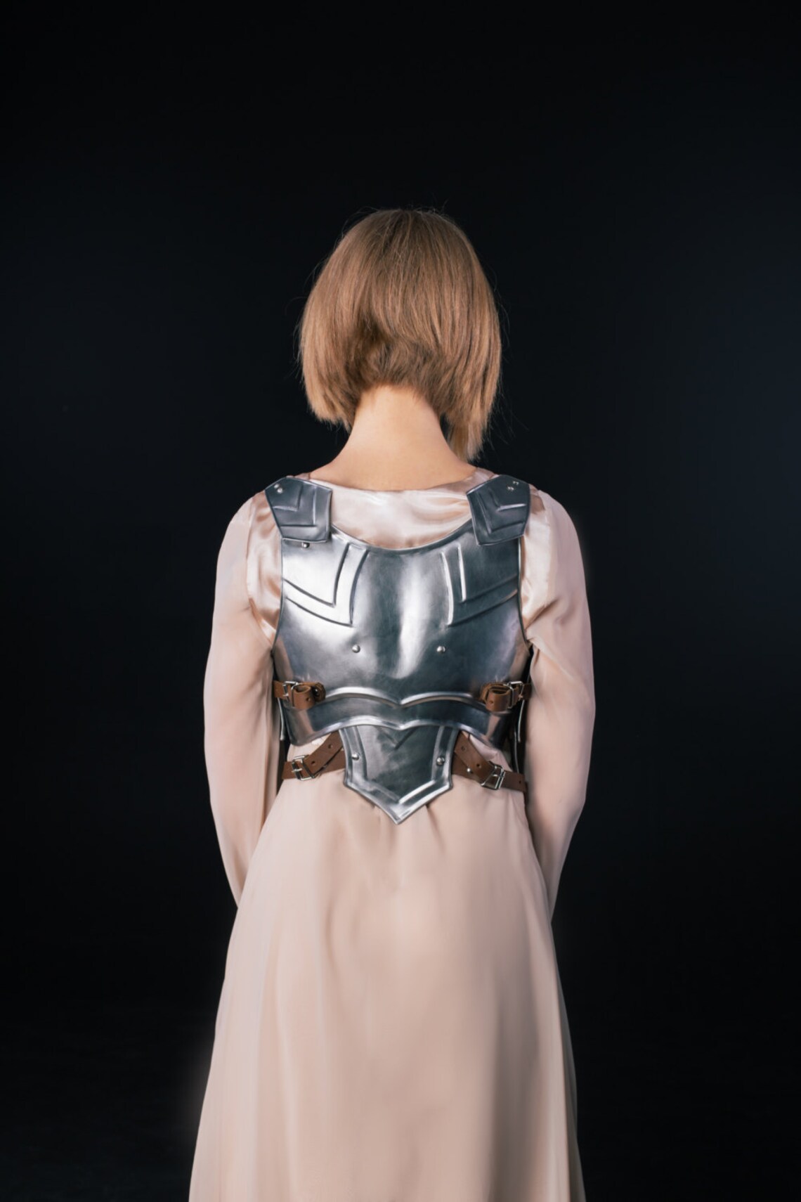 Steel Armor Corset With Skirt Nymph Female Metal Chest&back - Etsy