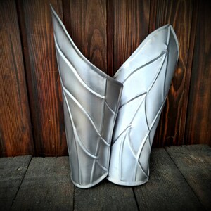 Elven Bracers, Steel Armor, Elf Fantasy Warrior Vambracers, Larp ...