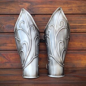 Elven Bracers, Steel Armor, Elf Fantasy Warrior Vambracers, Larp ...