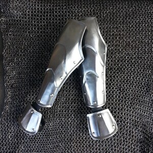 Pair of Gothic Bracers, Medieval Knight Armor, Blackened Steel Bracers ...