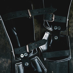 Pair of Blackened Steel Bracers, Larp Armor for Medieval Knight, Larp ...