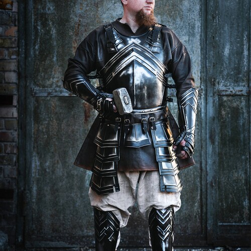 LARP Steel Armor the Dwarven Cuirass-chest-back - Etsy Norway