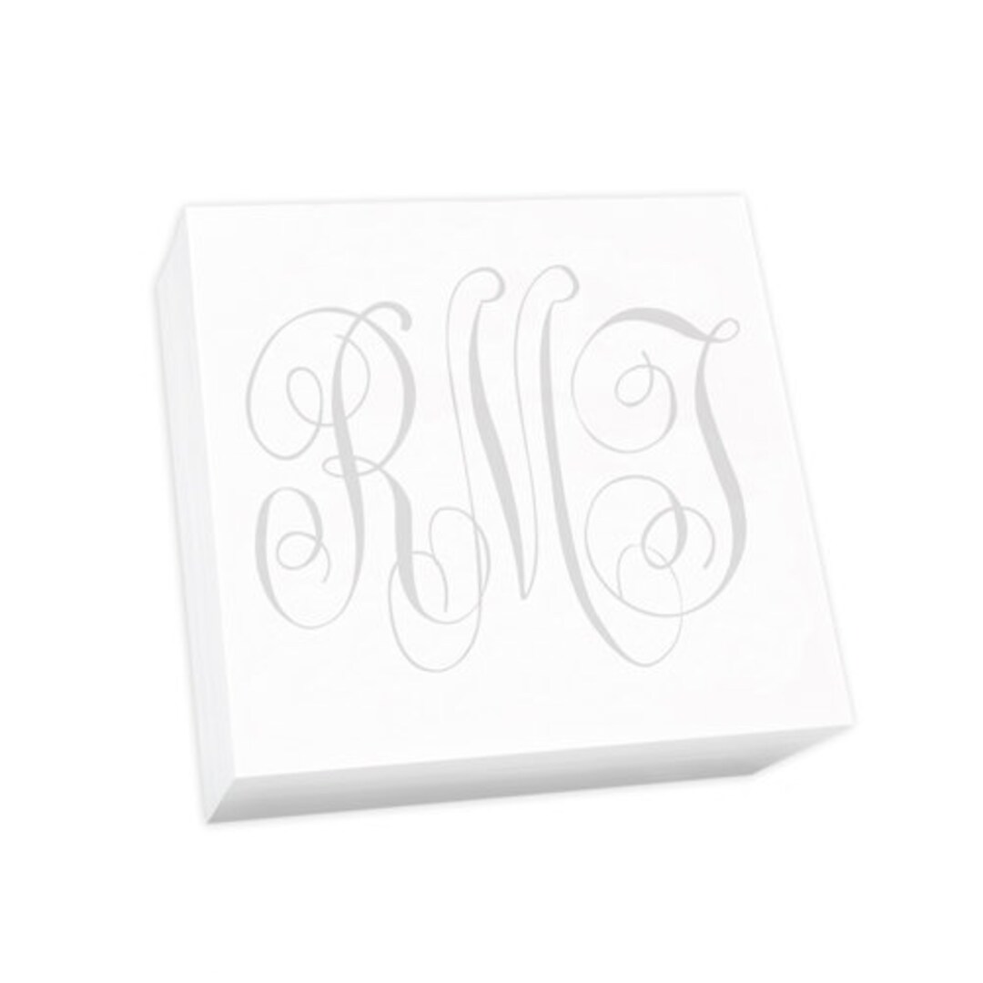 Monogram Note Pad - Etsy