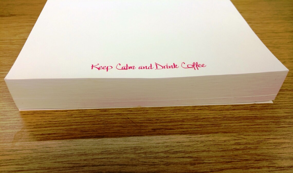 Large Personalized Super Slab Note Pad - Etsy