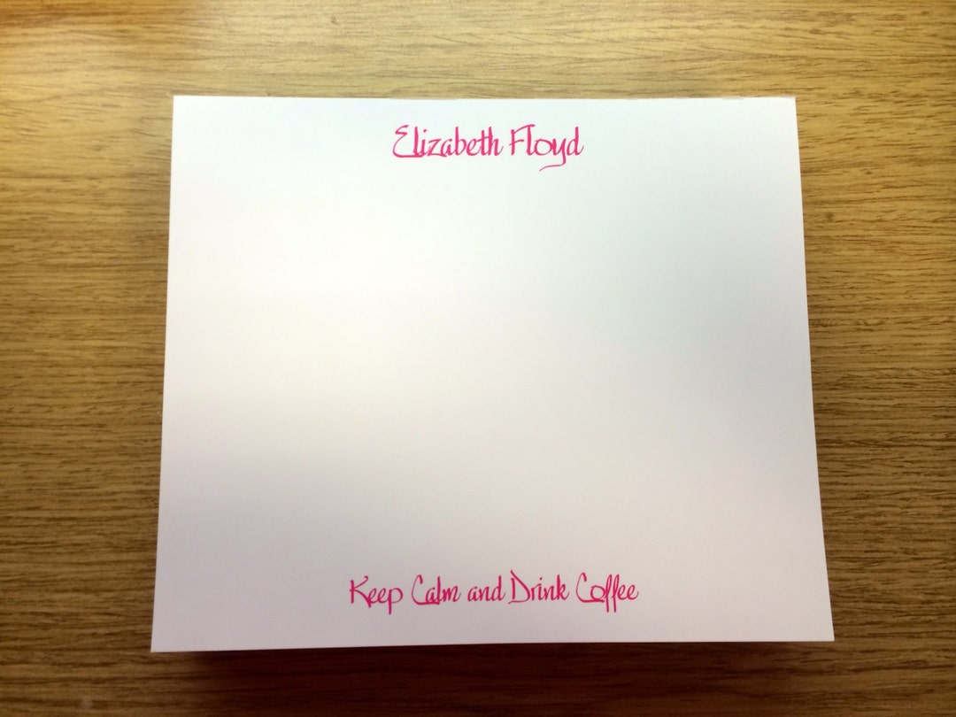 Large Personalized Super Slab Note Pad - Etsy