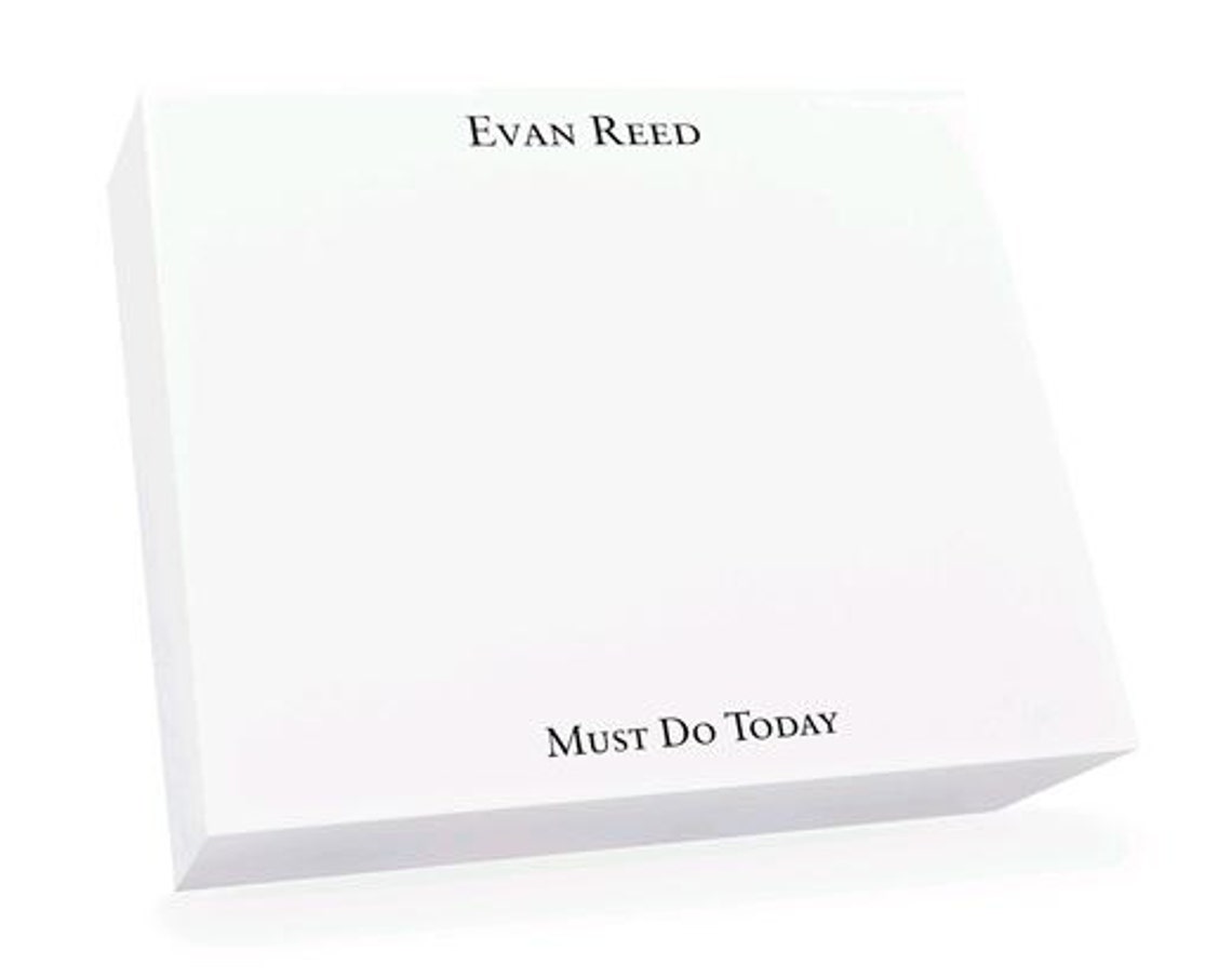 Large Personalized Super Slab Note Pad - Etsy