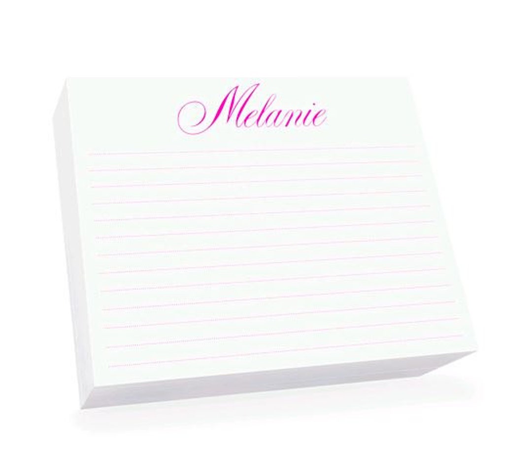 Large Lined Personalized Super Slab Note Pad - Etsy