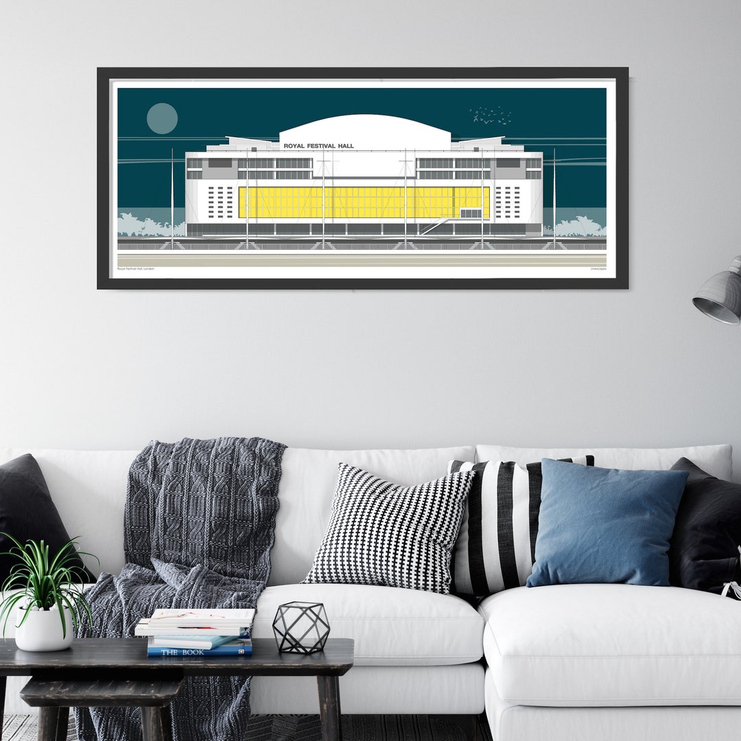 Royal Festival Hall Limited Edition Print, Modernist Building Print ...