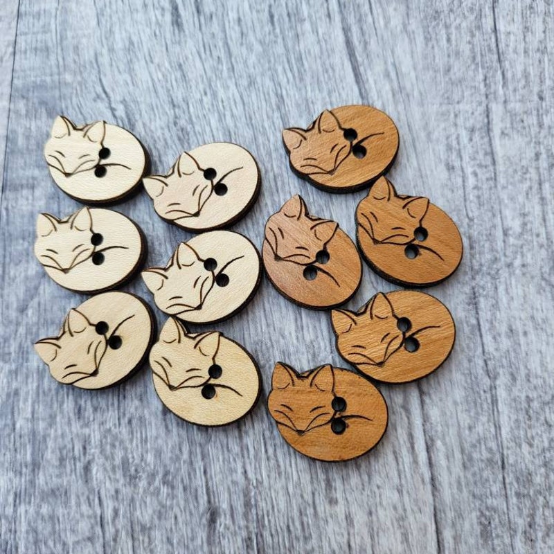 1 Inch Buttons Foxes - Etsy
