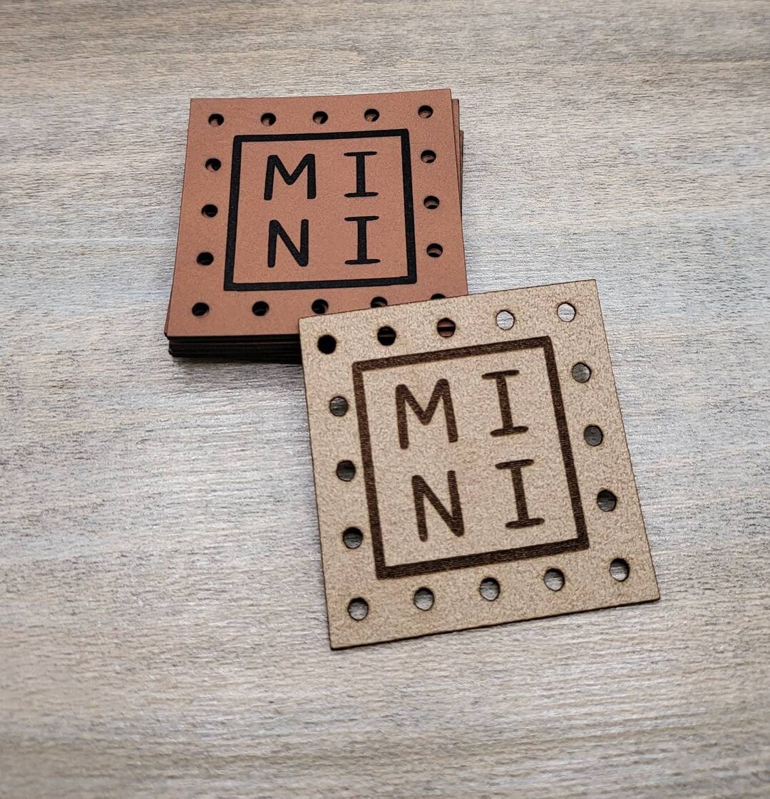 MI NI Patches Vegan Leather or Ultrasuede Patch Knit Hat Patch Crochet ...