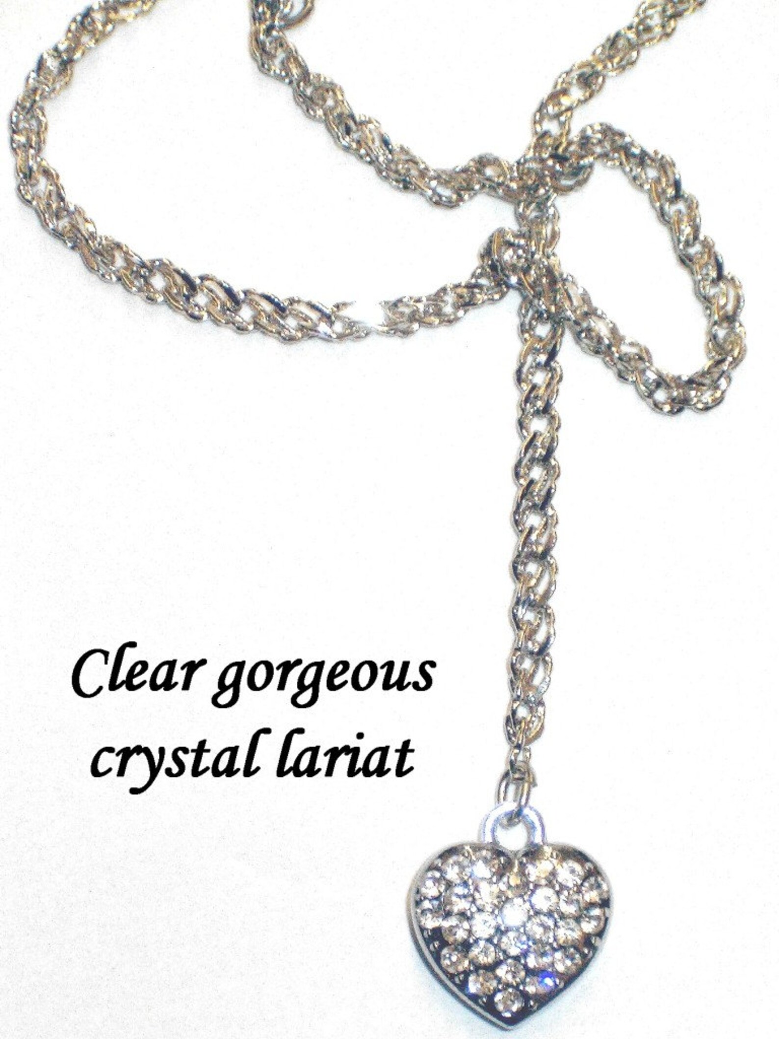 Clevage Sexiest Lariat Heart French Rope Neck Chain - Etsy