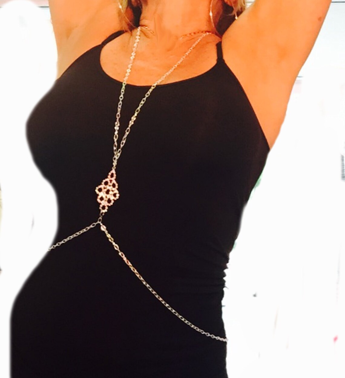 Wear This Sexy Body Chain Over Clothes on the Bare Shin or - Etsy