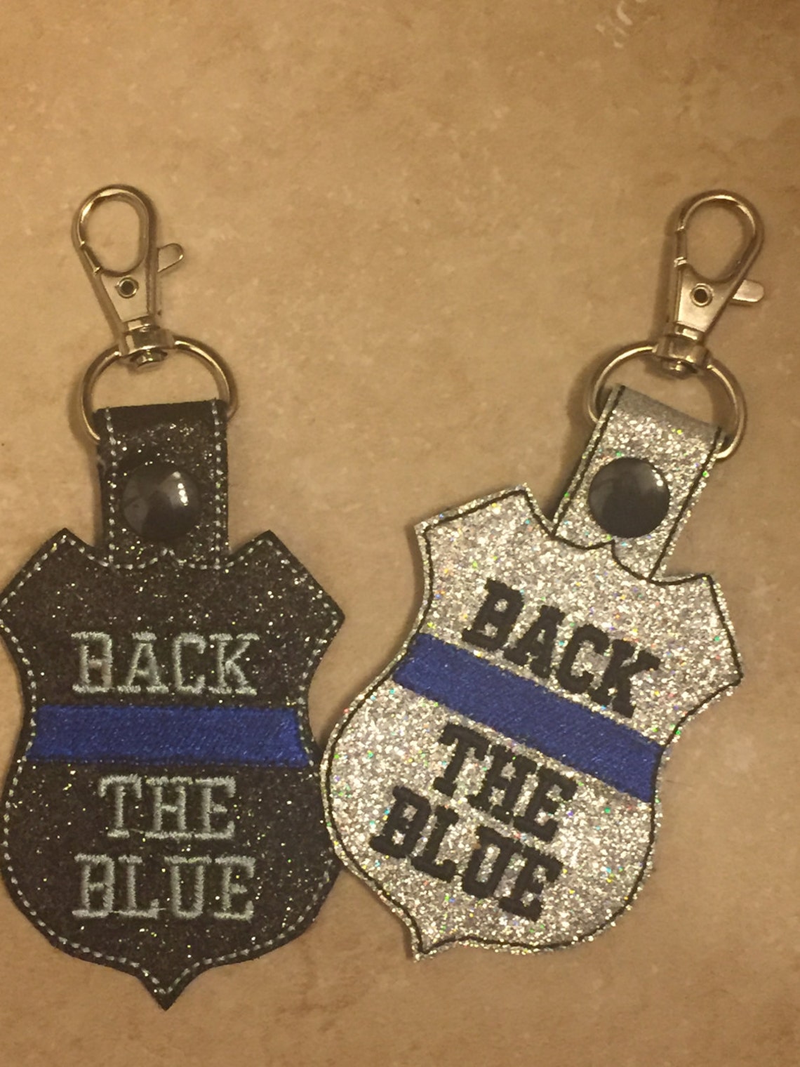 Back the Blue Key Fobs We Got Your Six Support Local - Etsy