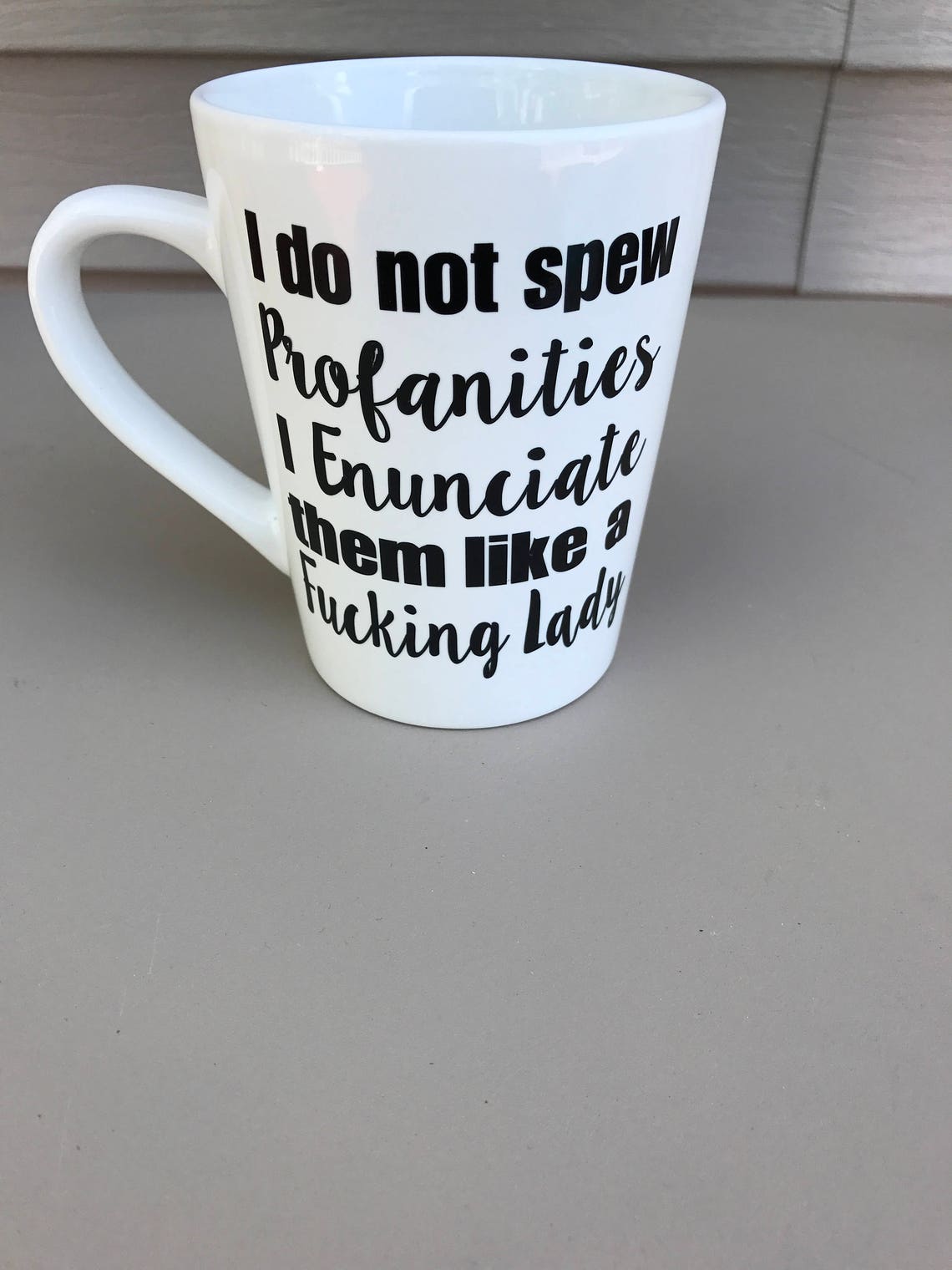 I Do Not Spew Profanities Coffee Mug - Fucking Lady Coffee Mug - Adult ...