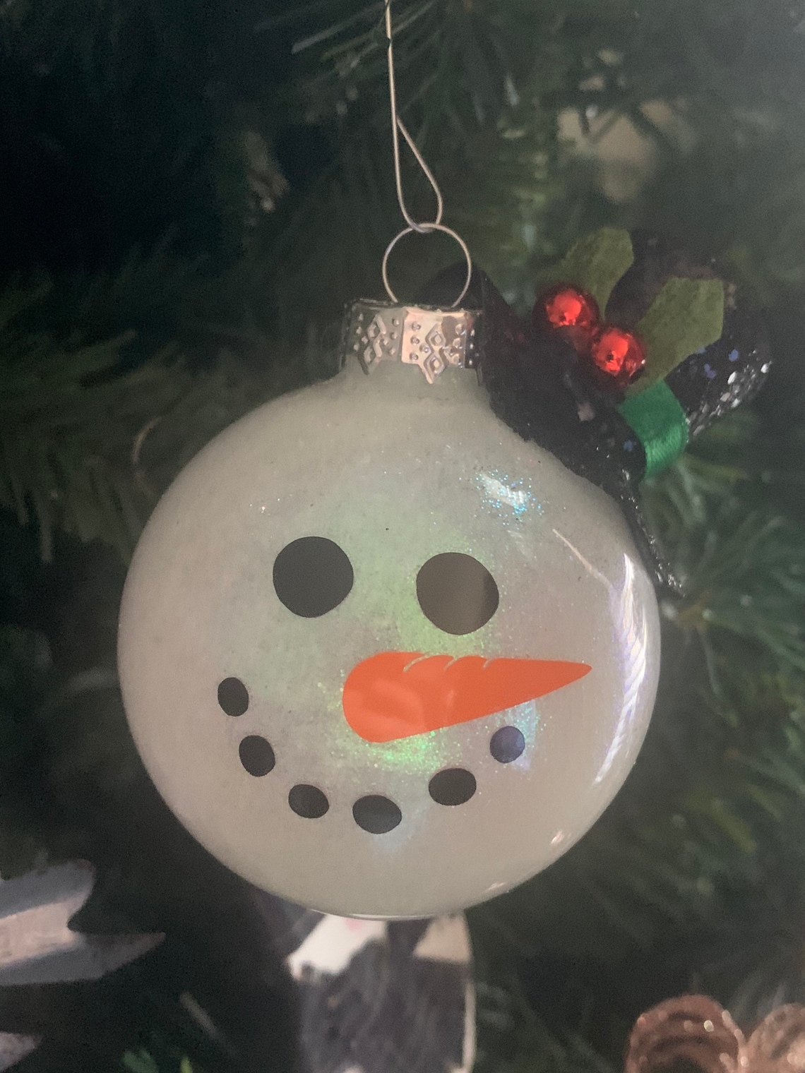 Snowman Christmas Ornament Snowman Ornaments Christmas - Etsy