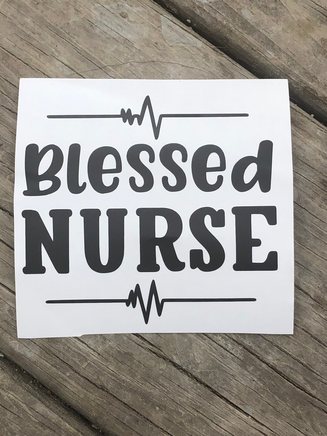 Blessed Nurse Decal Car Decal nurse Appreciation Nurse Gift Nurse ...