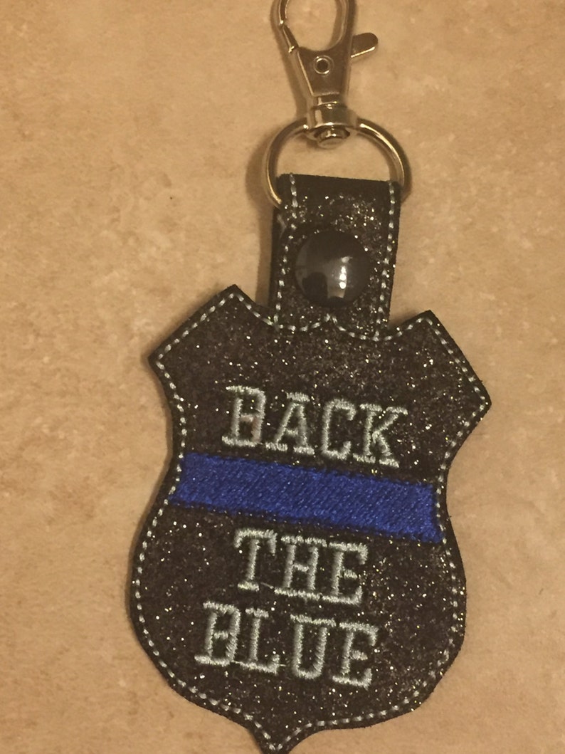 Back the Blue Key Fobs We Got Your Six Support Local - Etsy