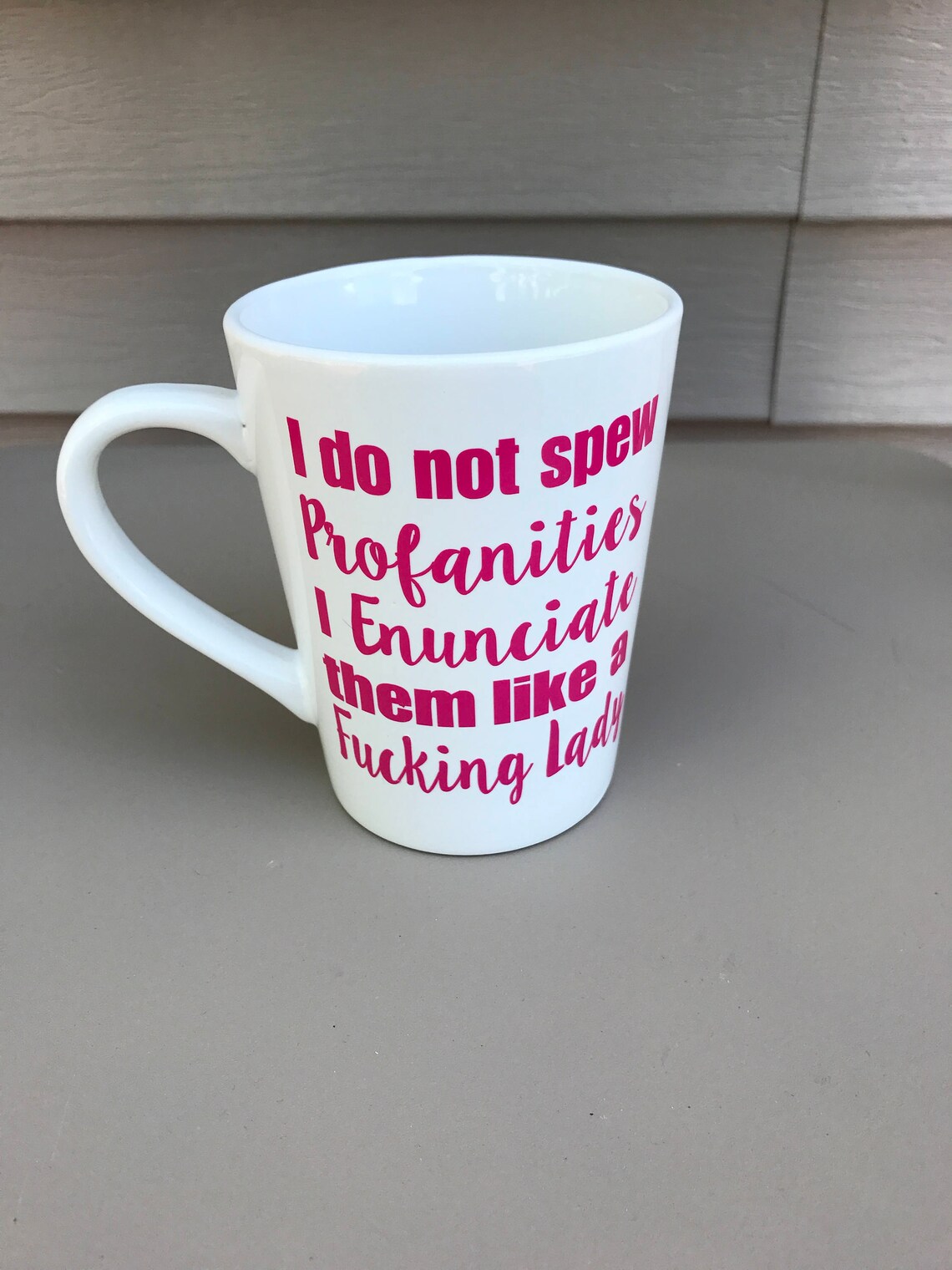 I Do Not Spew Profanities Coffee Mug Fucking Lady Coffee Mug | Etsy