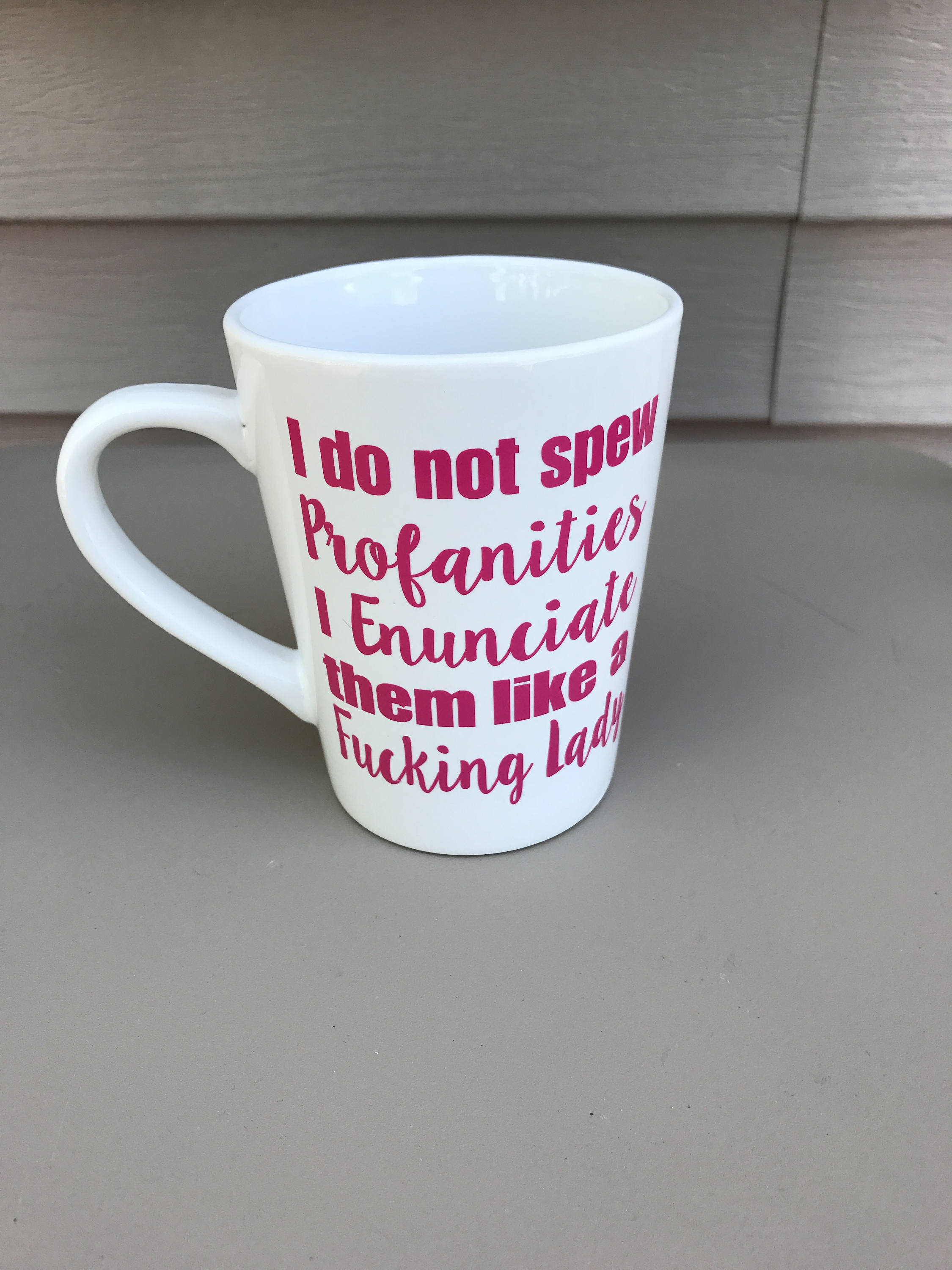 I Do Not Spew Profanities Coffee Mug Fucking Lady Coffee Mug | Etsy