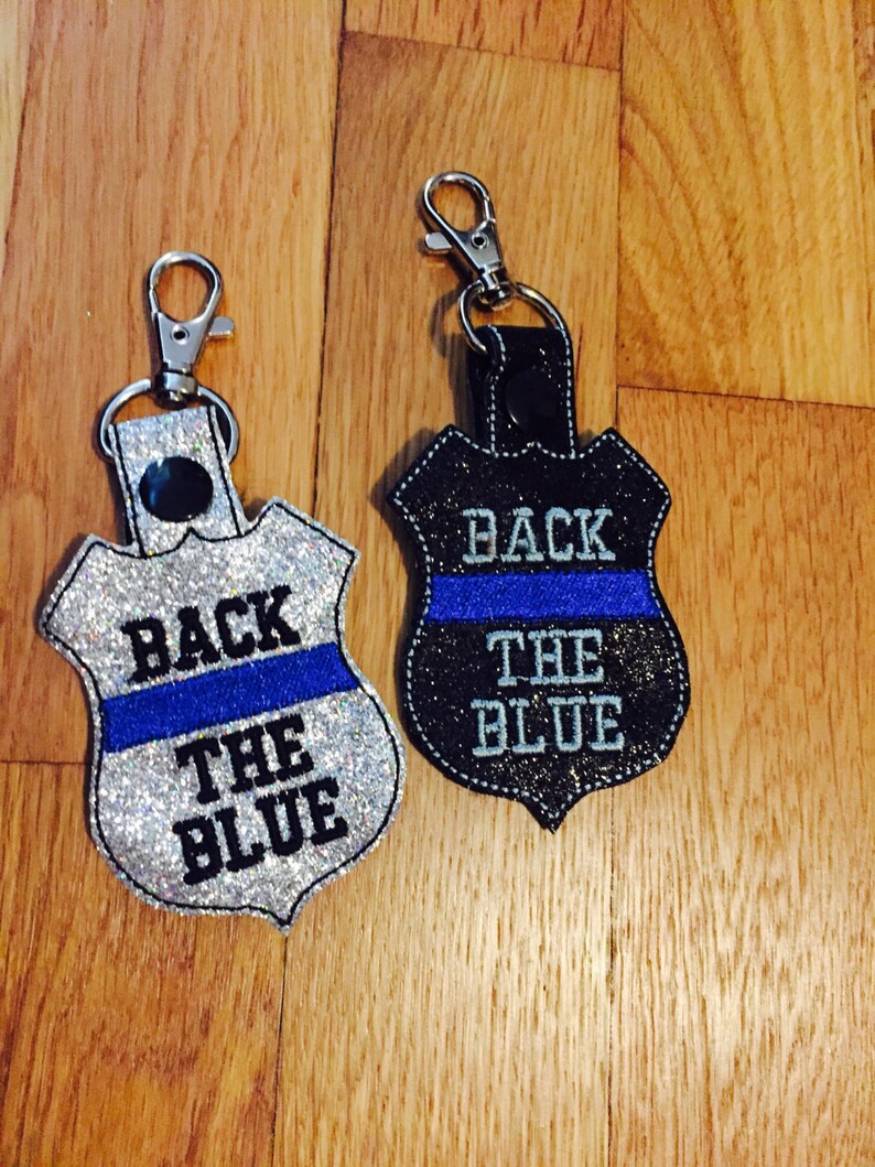 Back the Blue Key Fobs We Got Your Six Support Local - Etsy