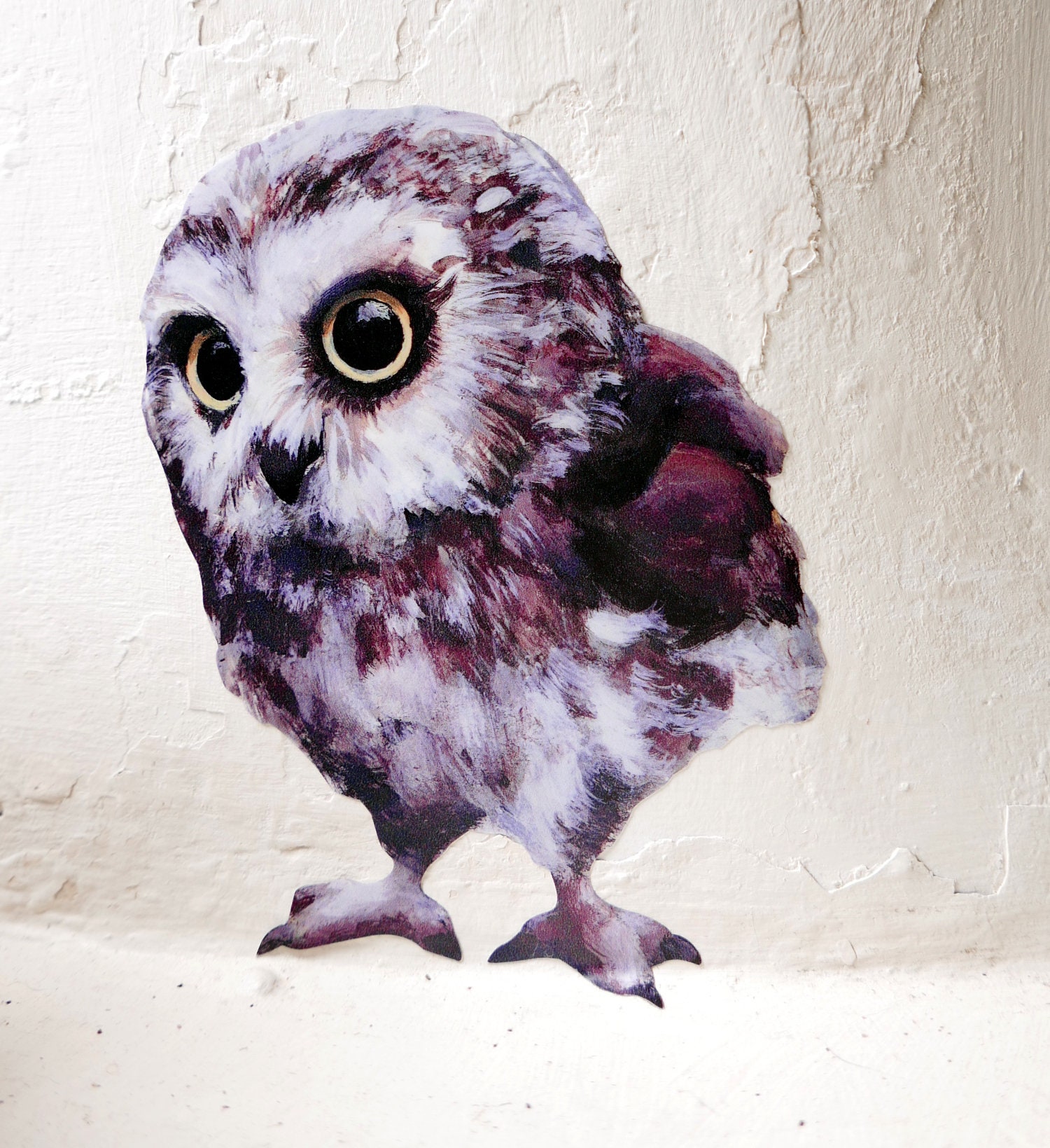 Little Grey Owl Woodland Wall Sticker / Decal SKU: go | Etsy