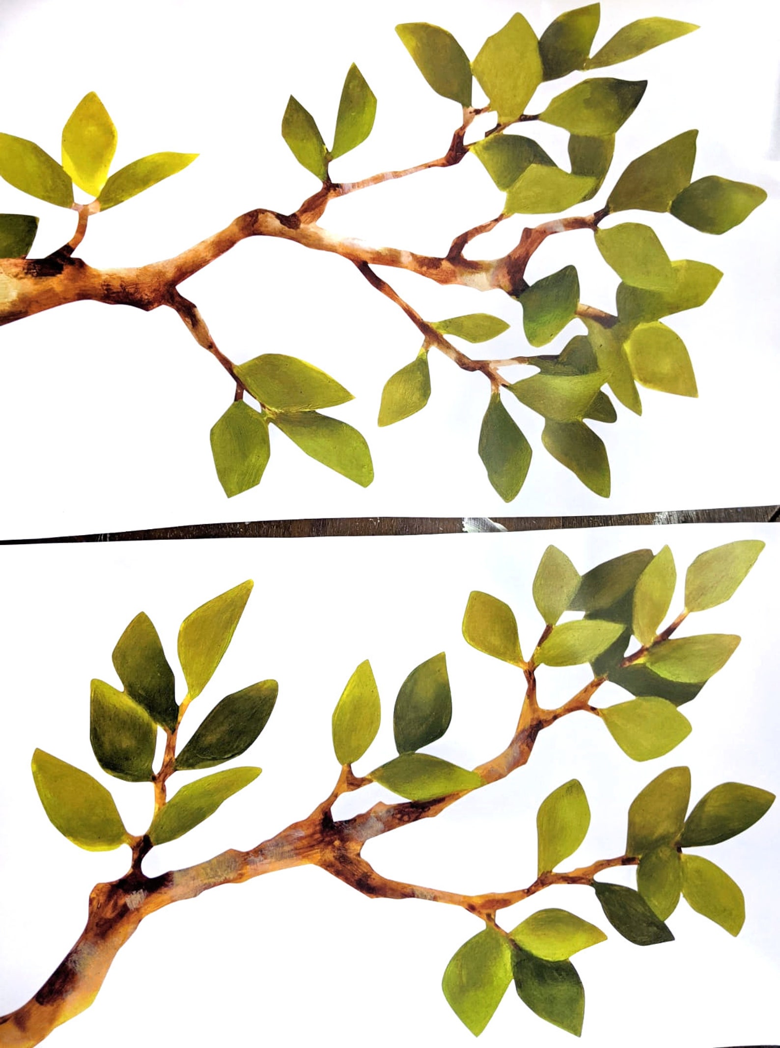 Tree Branch Decal Pair Woodland Mural Set of Two Designs - Etsy