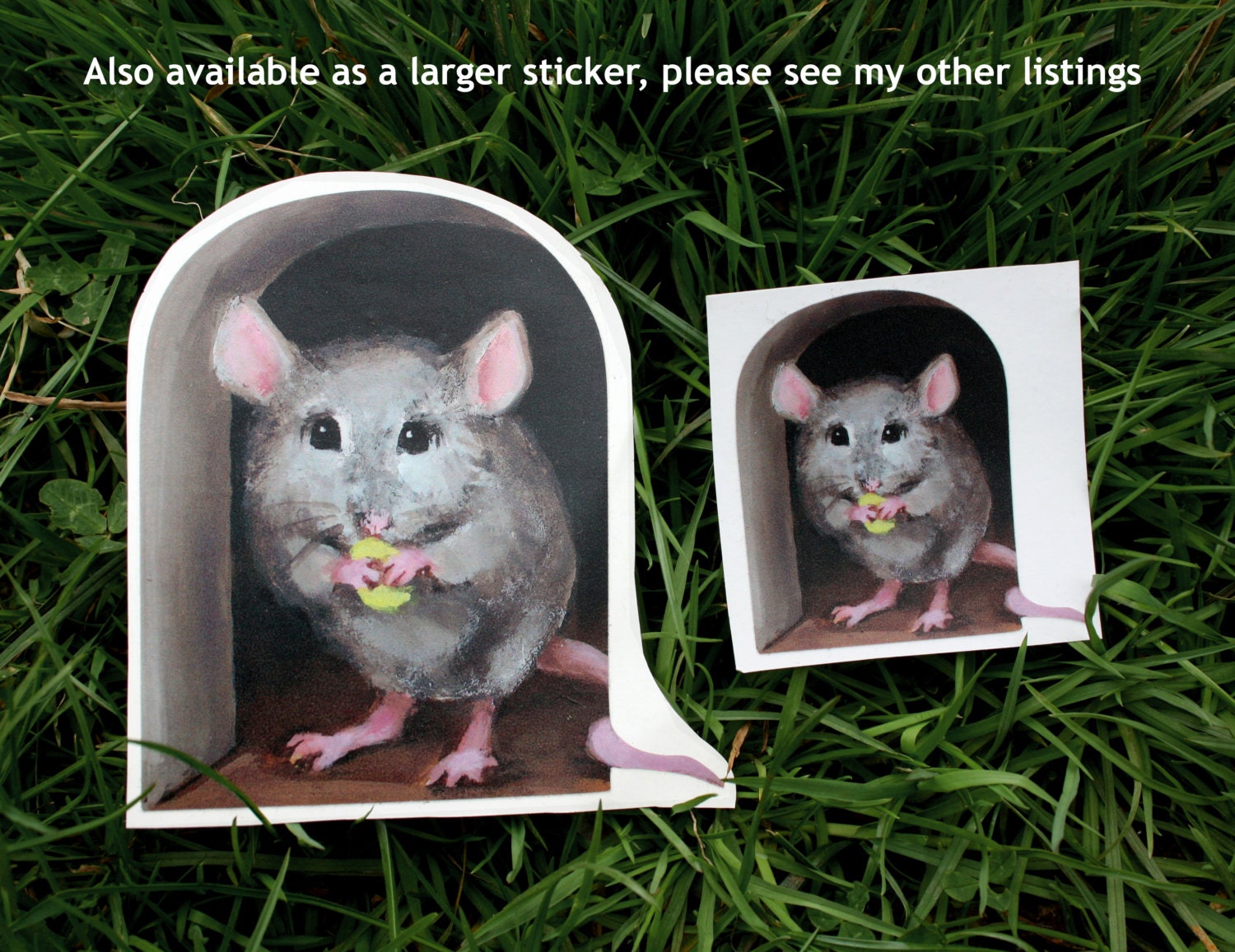 3 X Miniature Mice/ Mouse Hole Decals Unique Stickers From - Etsy
