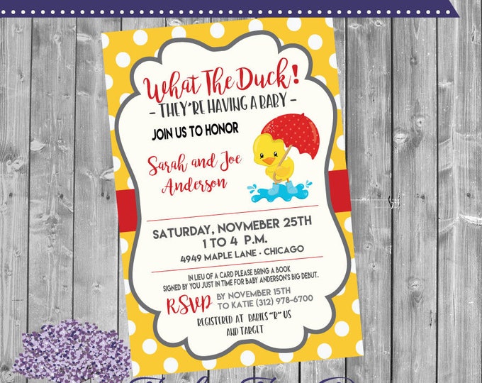 The Original Ducking Baby Shower Oh DUCK We're Having a Baby Funny Duck ...