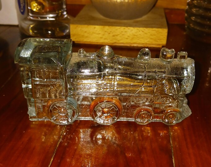Antique 1920s Victory Glass Candy Container Train Engine 888 AVDR 1-1/4 ...