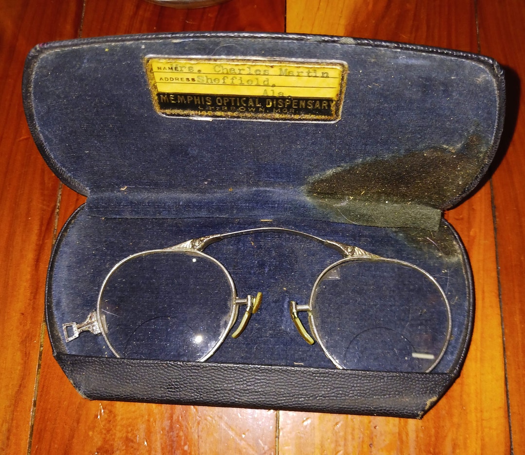 Antique Pair of Pince Nez Glasses Frames Memphis Optical Dispensary ...