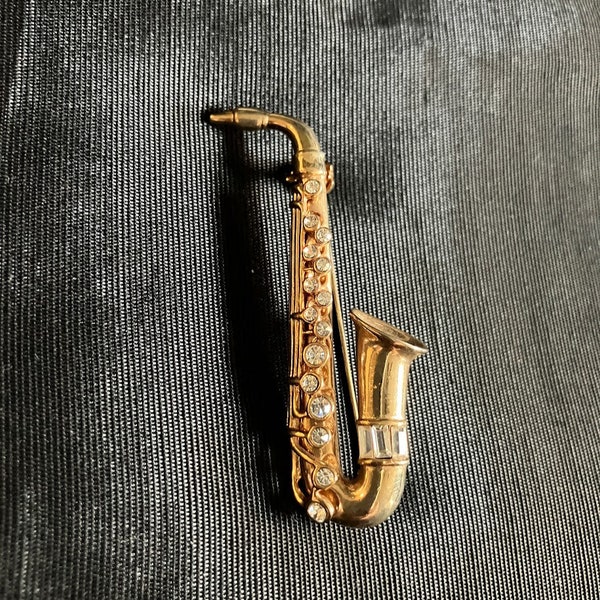 Saxophone Brooch - Etsy