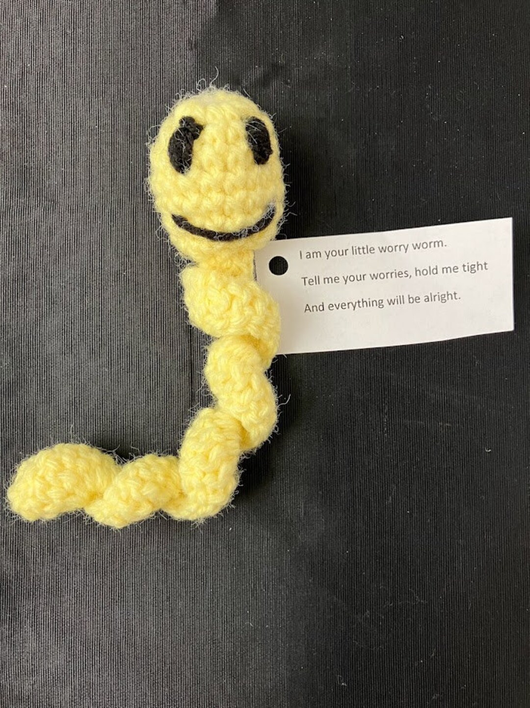 Worry Worms Crochet Handmade Knitted Worm Pet Poem Ready to Ship Today ...