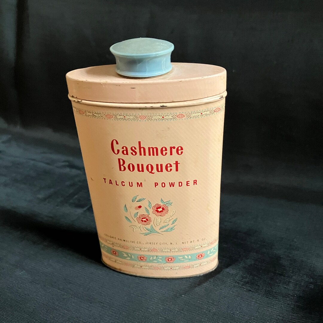 Vintage Cashmere Bouquet Talcum Powder Collectible Tin Vanity Tray ...