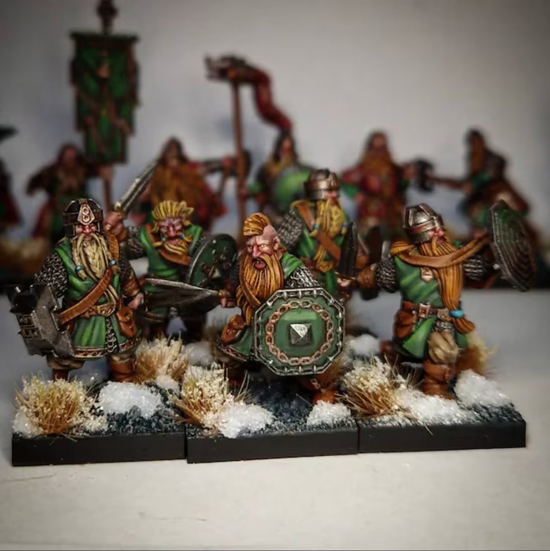Dwarves Kalak Swordmen, the Dwarfs of the Mountains, for Lotr, Khurzluk ...