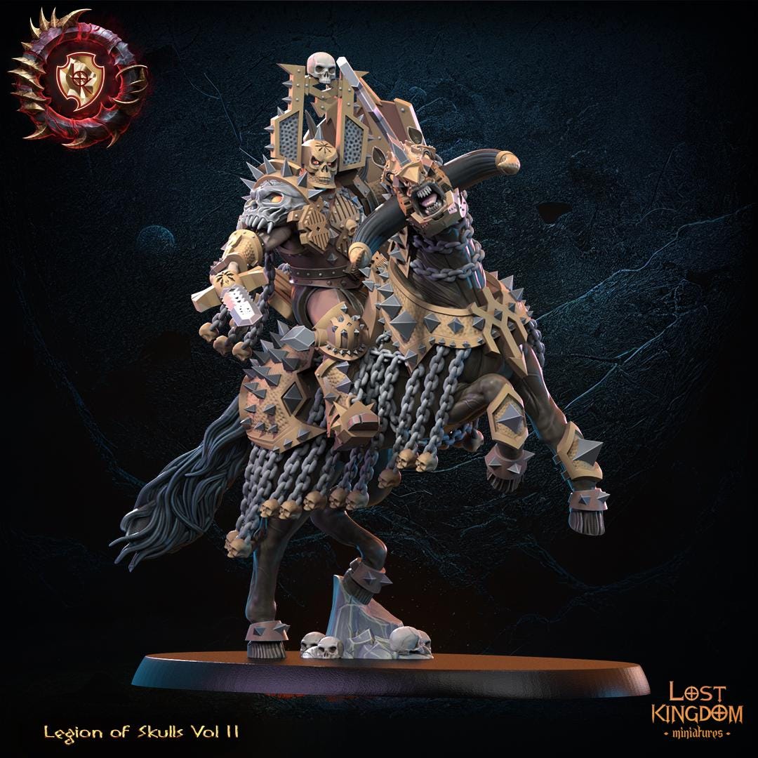 Fantasy Chaos Blood God Champion Mounted - Etsy