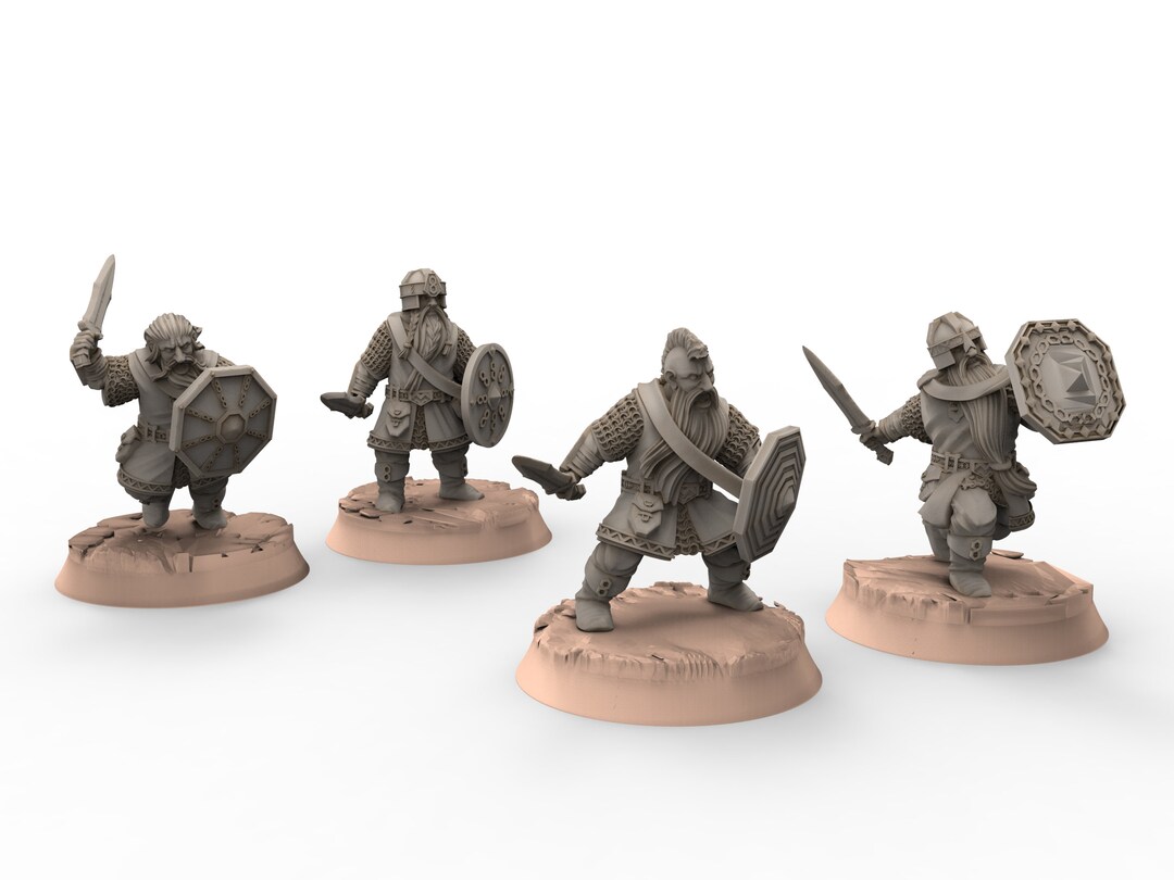 Dwarves Kalak Swordmen, the Dwarfs of the Mountains, for Lotr, Khurzluk ...