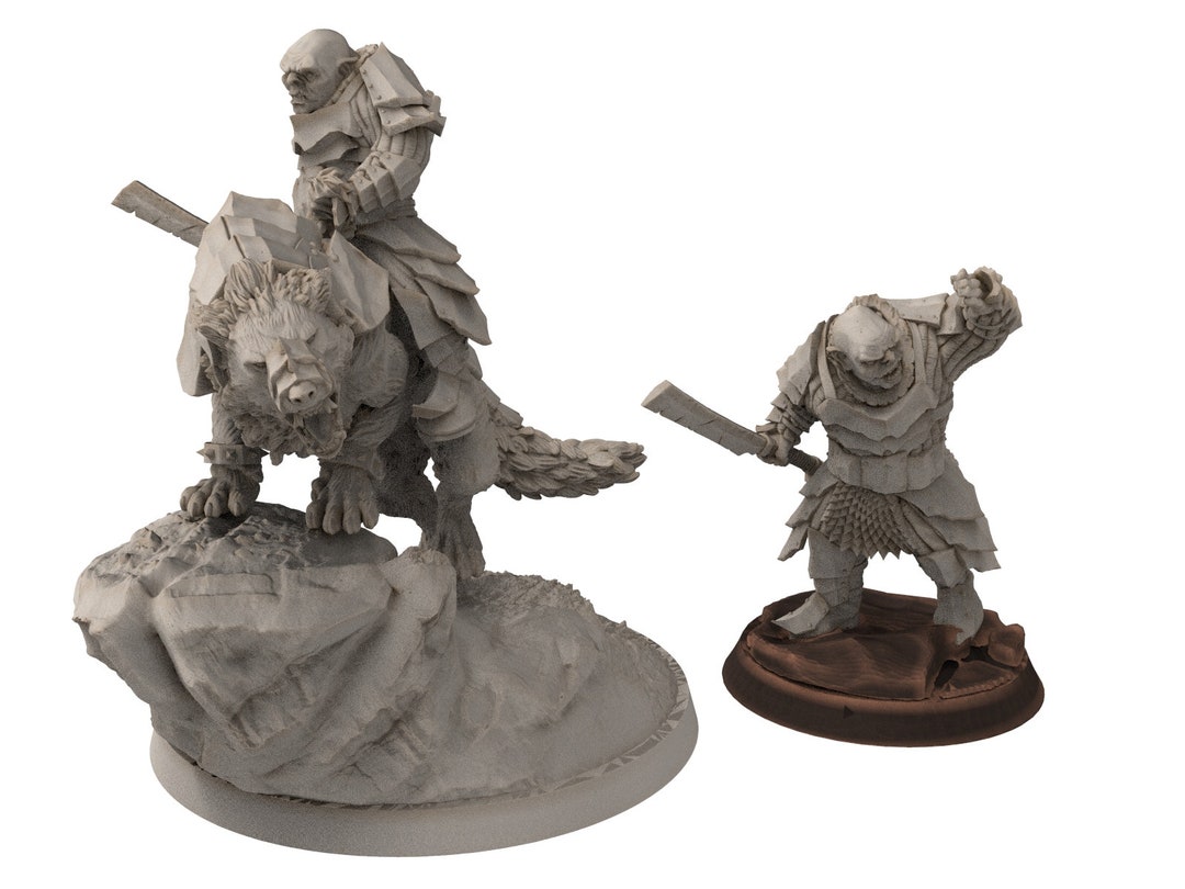 Orcs Horde War Leader Assault Orcs, Ruined City River Warband, Middle ...