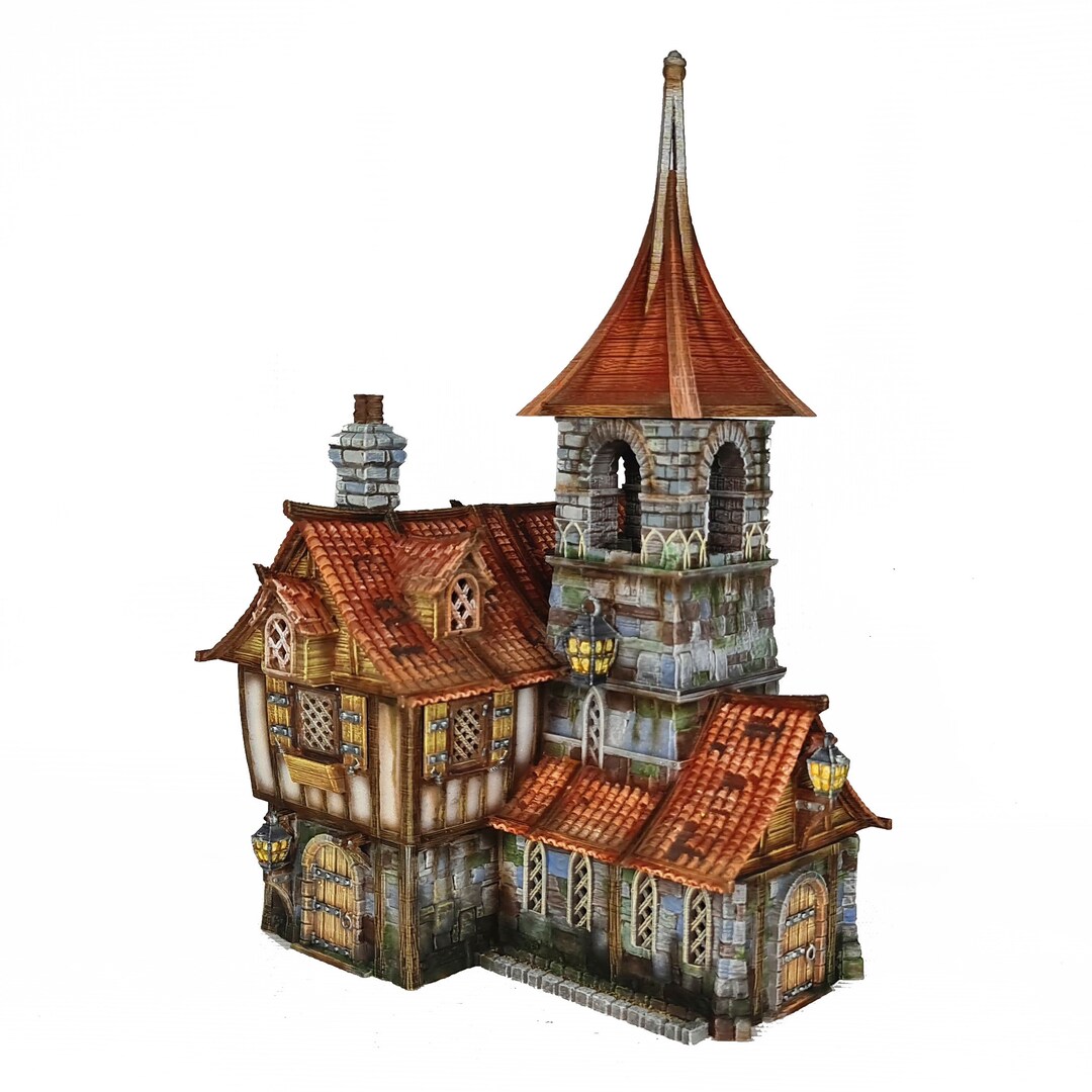 Medieval Town Scenery Building - Raspberry Dale - PLA for Oldworld ...