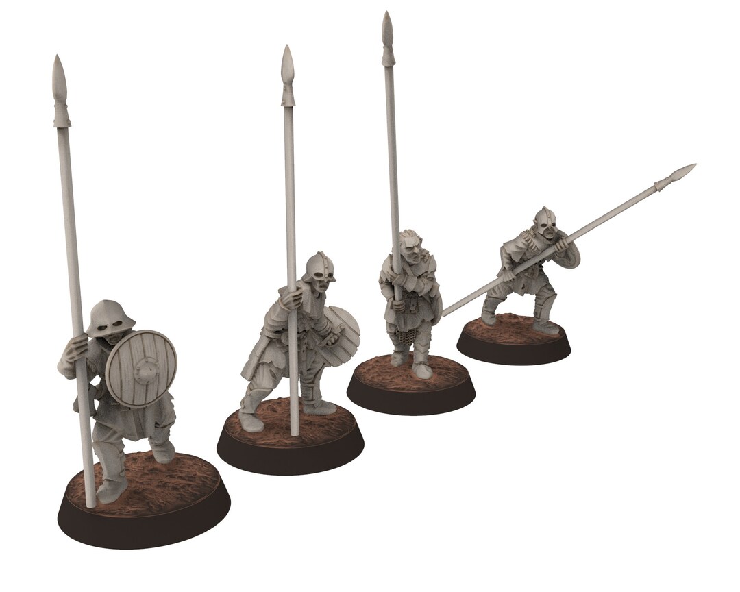 Orc Horde Orc With Pikes, Long Spears, Orc Warriors Warband, Middle ...
