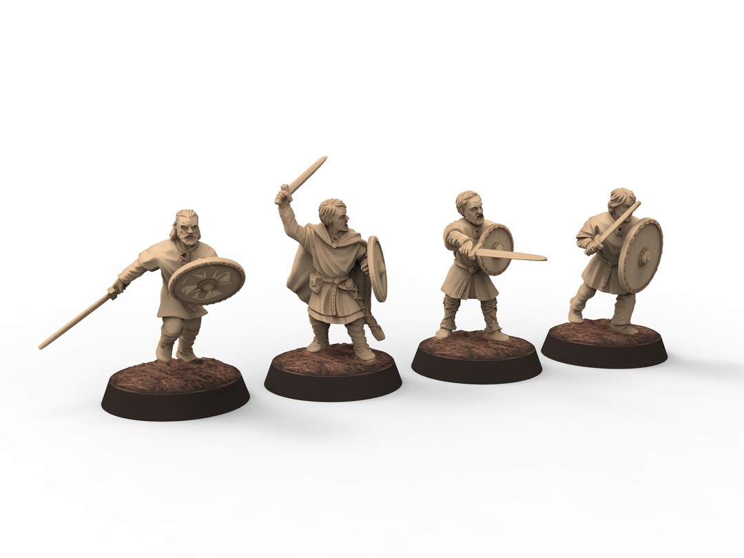 Medieval Ceorls, 11th Century, Ceorl Swordmen, 28mm Historical Wargame ...