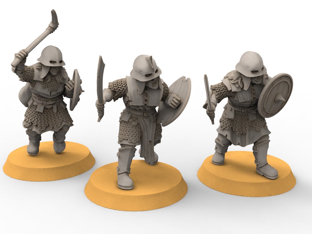 Orcs Horde Orc Infantry Swords and Shields, Orc Warriors Warband ...