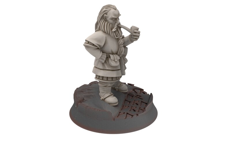 Dwarves Dwarf With Pipe the Dwarfs of the Mountains for - Etsy