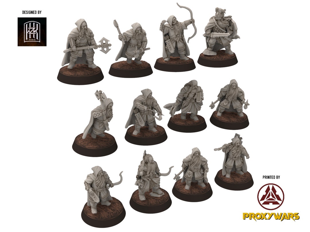 Dwarves Gur-adar Ranger Dwarves Infantry Warriors Bow Axes Swords ...